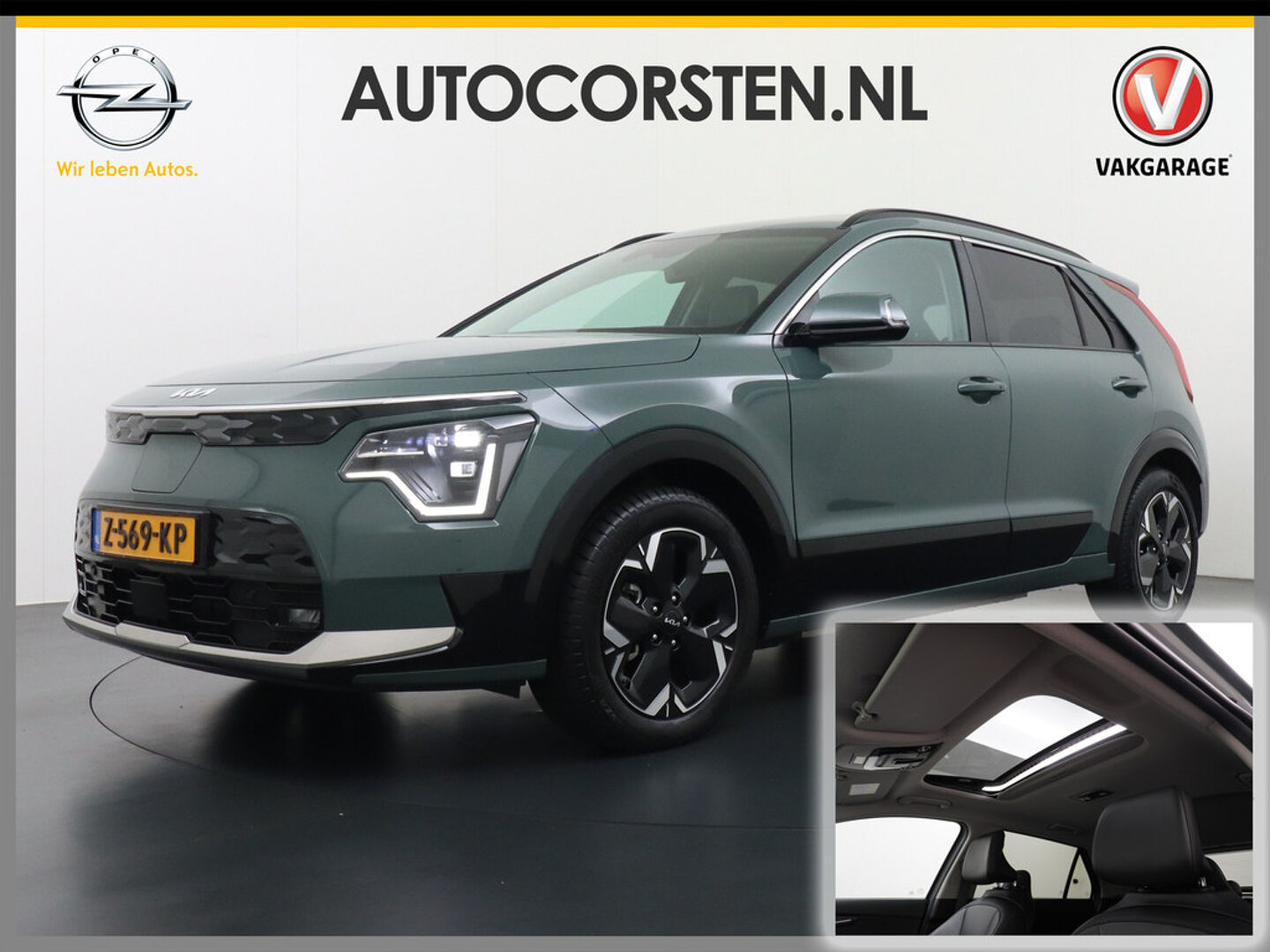 Kia Niro EV 64,8 kWh 218PK Full-Options Executive Leer+Elektr.+Geheug. Adap.Cruise Schuif ...